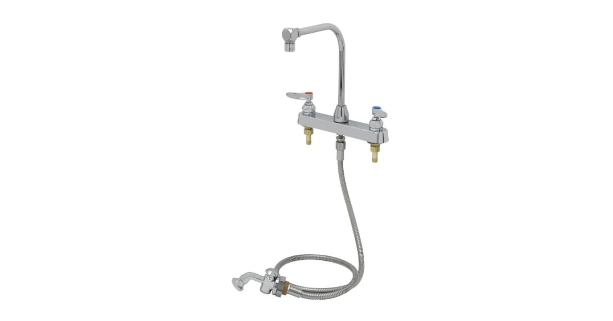 T and S Brass B-1173-101-48H Double Handle Laboratory Faucet | Ferguson ...