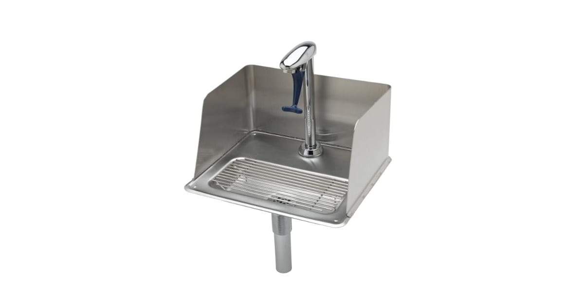 T and S Brass B-1235 Glass Filler Water Station, Pedestal Glass Filler ...