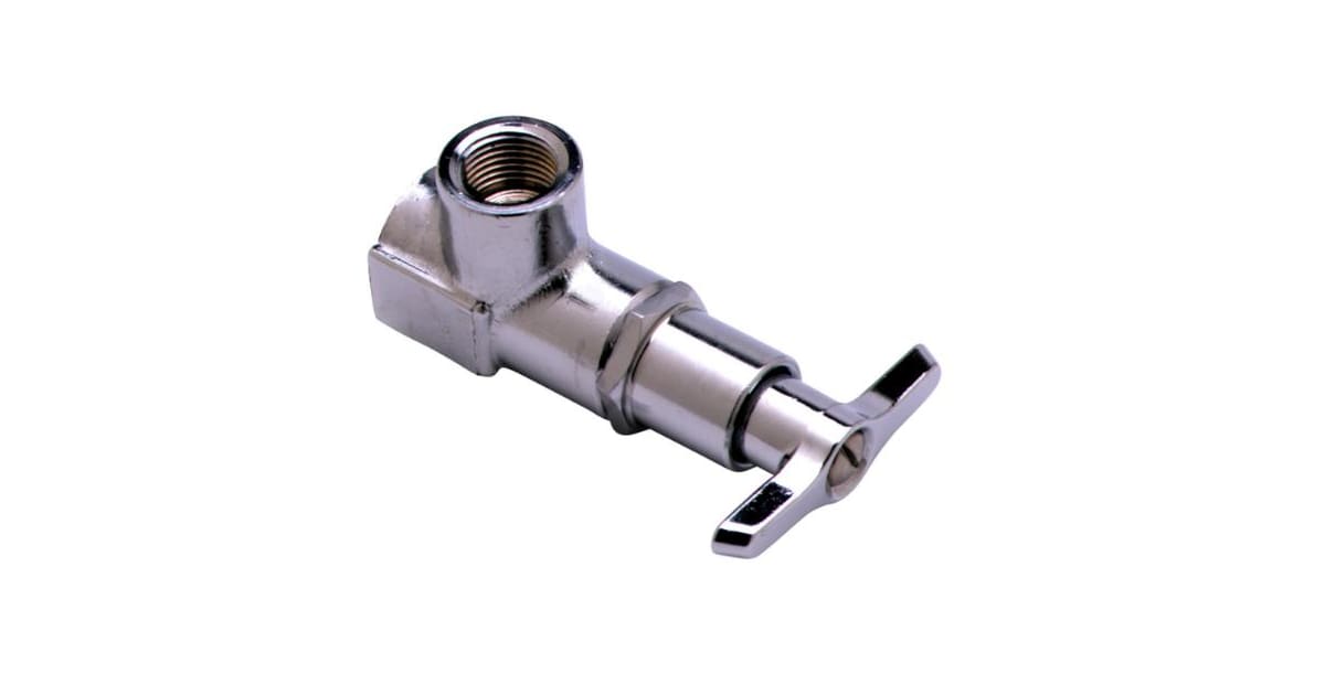 T and S Brass B-1335 Angle Key Stop, 1/2" NPT Female Inlet, 3/8" NPT ...