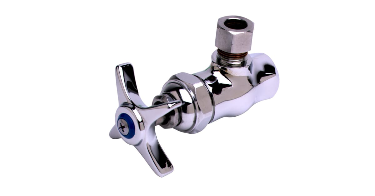 T and S Brass B-1340 Loose Key Angle Stop with Cross Handle | Build.com