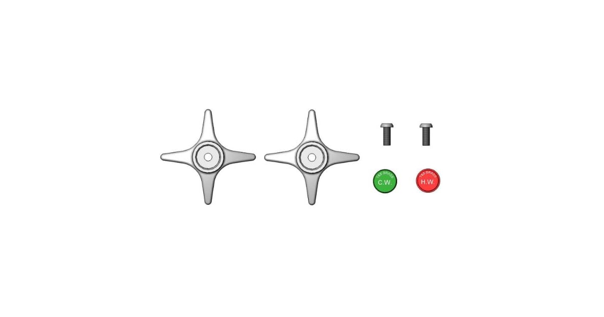 T and S Brass B-18K Parts Kit for Four-Arm Lab Handles | Ferguson Home