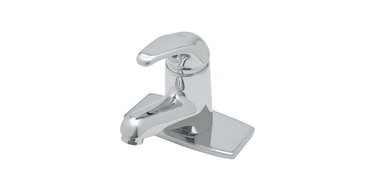 T and S Brass B-2703-VF05 Deck Mounted Single Lever Faucet with 0.5 GPM ...