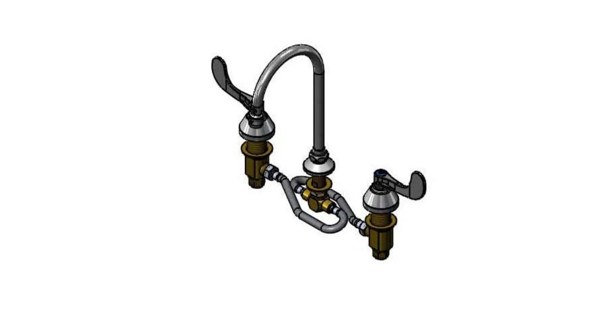 T and S Brass B-2865-05-XA-CR 2.20 GPM Widespread Bathroom Faucet ...