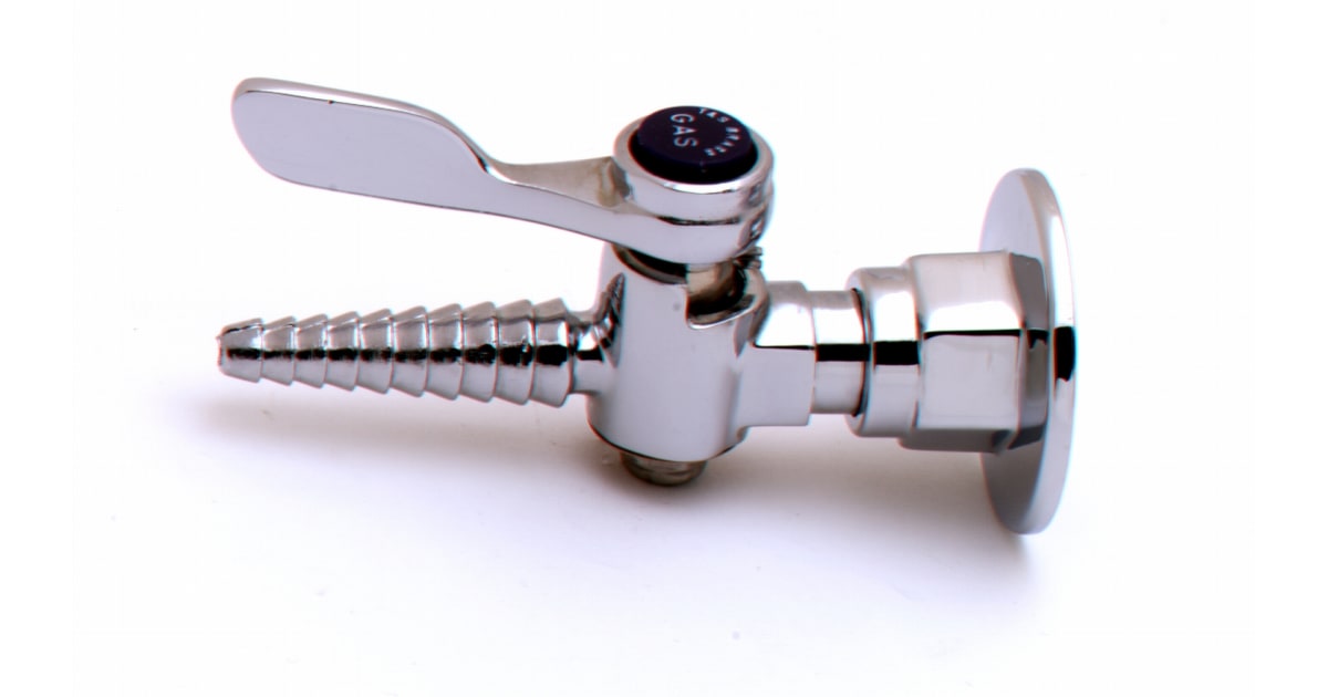 T and S Brass BL-4250-01 Laboratory Panel Flange with Hose Cock ...