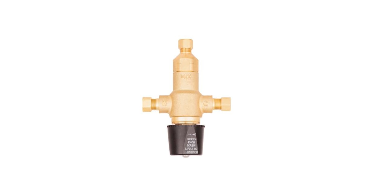 T and S Brass BP-TMV-38C 3/8" Compression TMV (Thermostatic Mixing ...