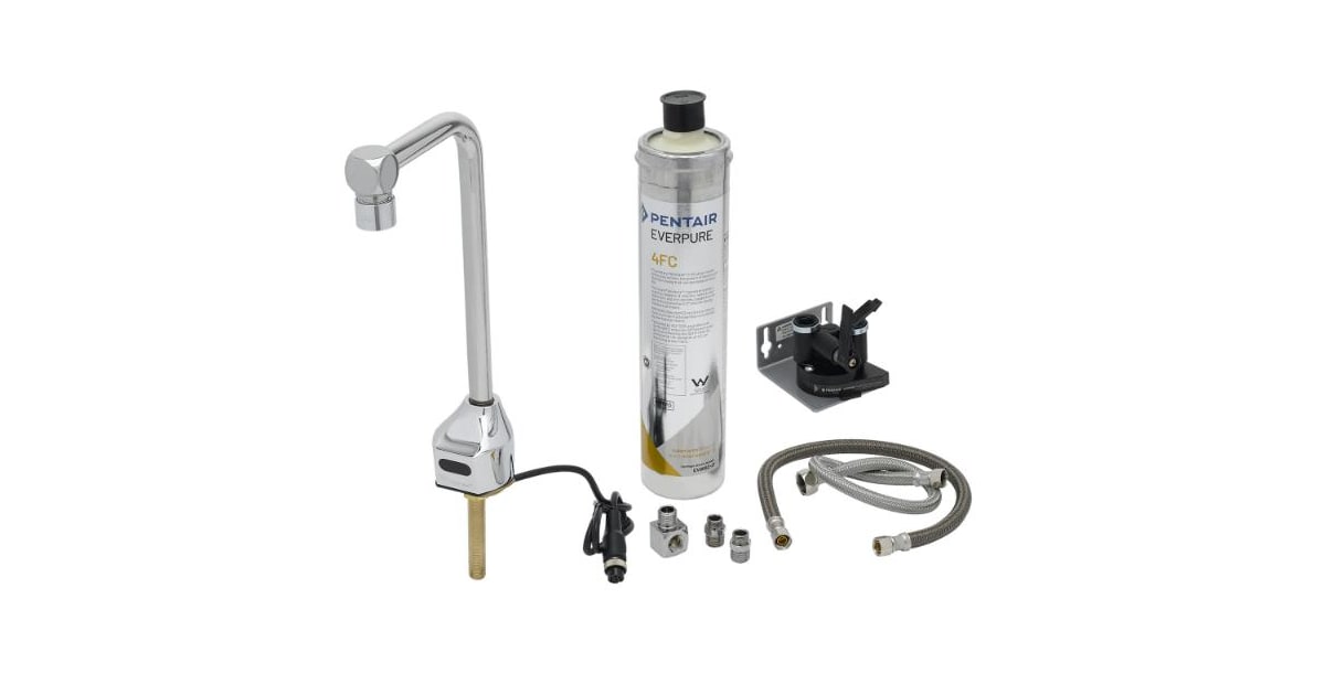 T and S Brass EC-1210-10-WFK Checkpoint Electronic Laboratory Faucet ...