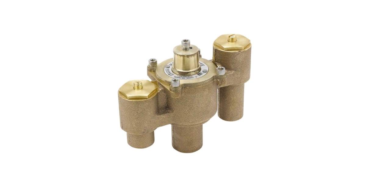 T and S Brass EW-9201EF Thermostatic Mixing Valve with Fail-Safe Back ...