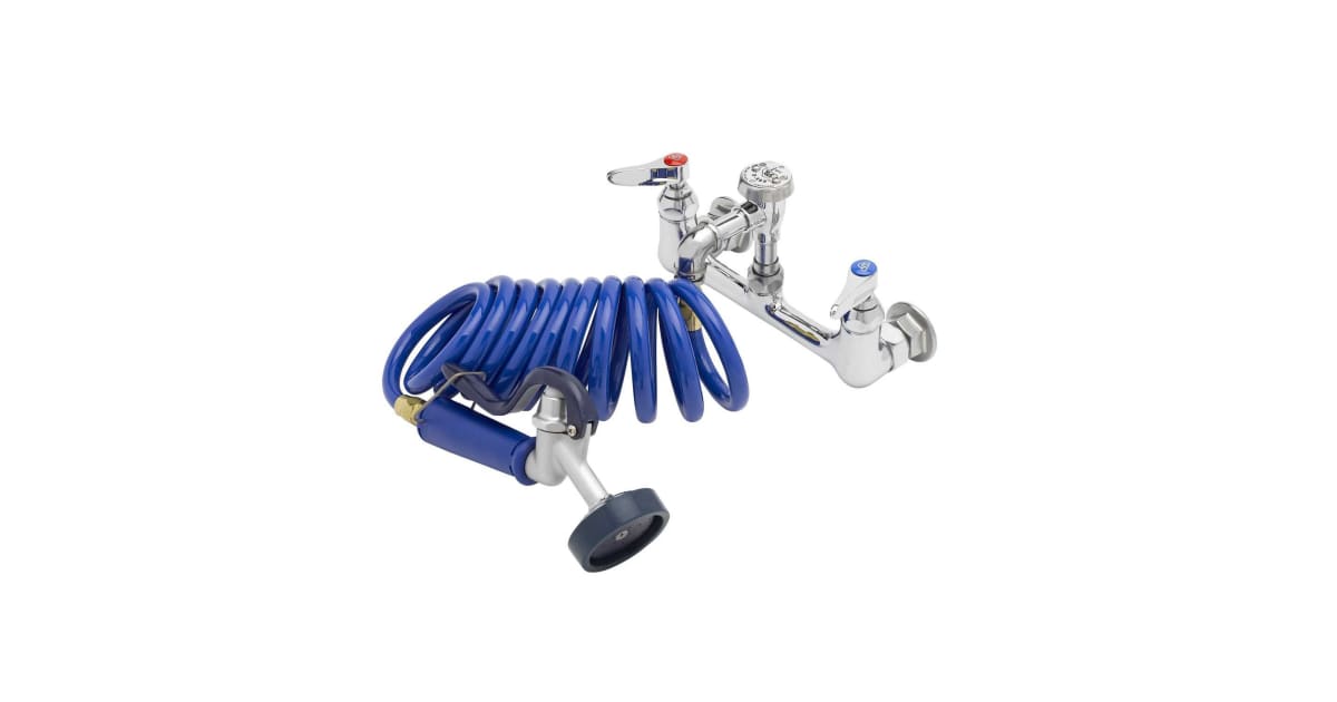 T and S Brass PG-8WREV 4.12 GPM Wall Mounted Pet Grooming Station with ...