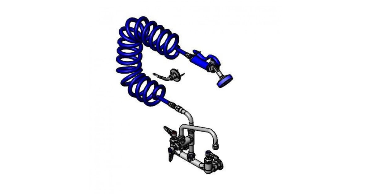 T and S Brass PG-8WSAN-08 4.12 GPM Wall Mounted Pet Grooming Station ...