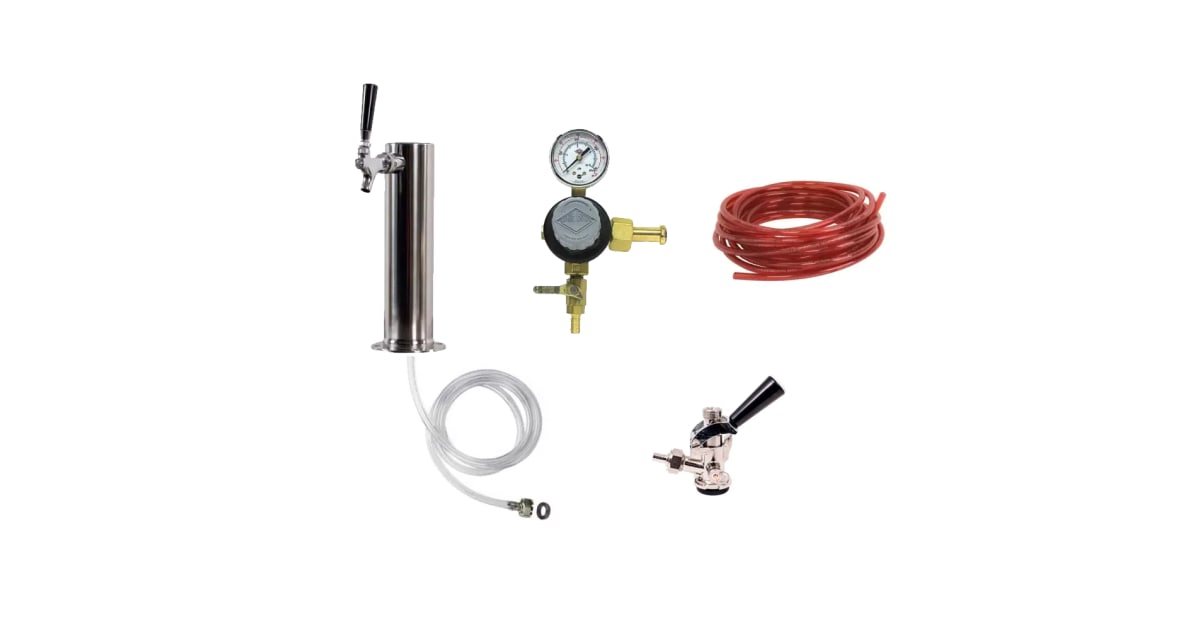 TapRite DK30CPSS Kegerator Tower Conversion Kit for Single Tap ...
