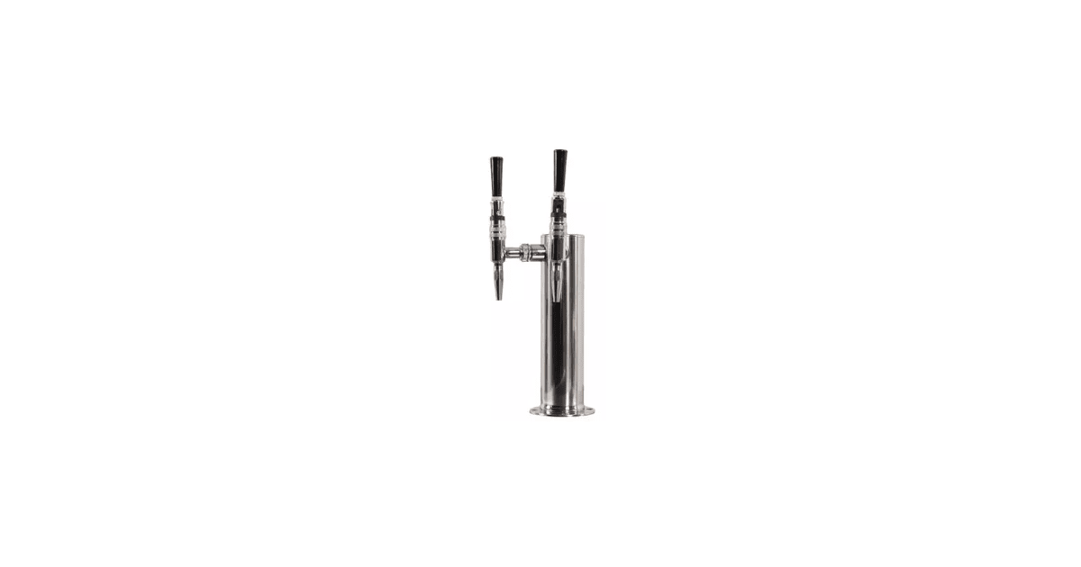 TapRite D4743DTKSS-SF2003 Twin Faucet Draft Beer Tower with Stout ...
