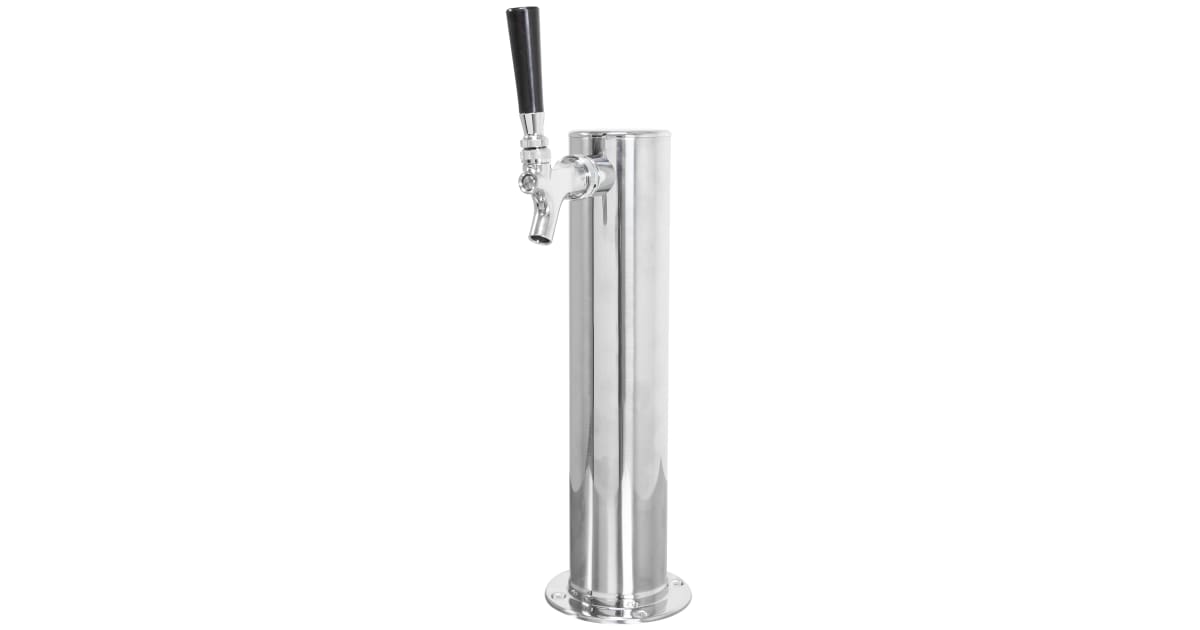 TapRite D4743SS-14 X-Tall 14-Inch Single Faucet Stainless Beer Tower w ...