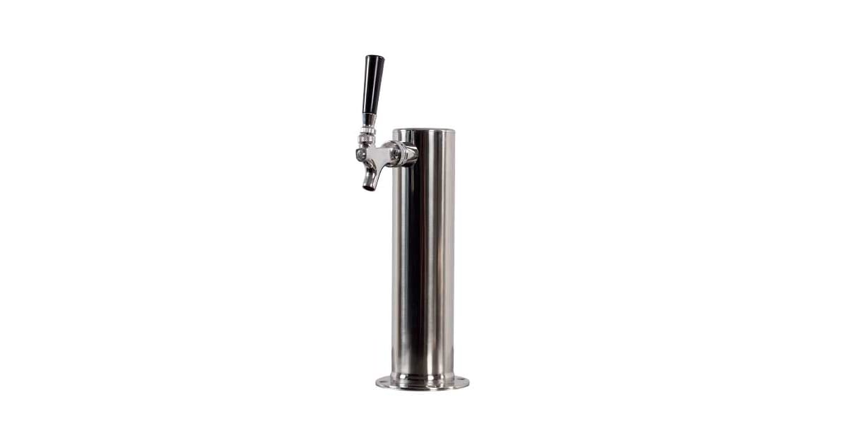 TapRite D4743TSS Stainless Steel Column Single Faucet Draft Beer Tower ...