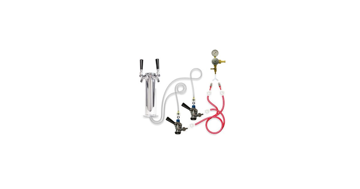 TapRite DK30CPSS02 Kegerator Tower Conversion Kit for Dual Tap ...