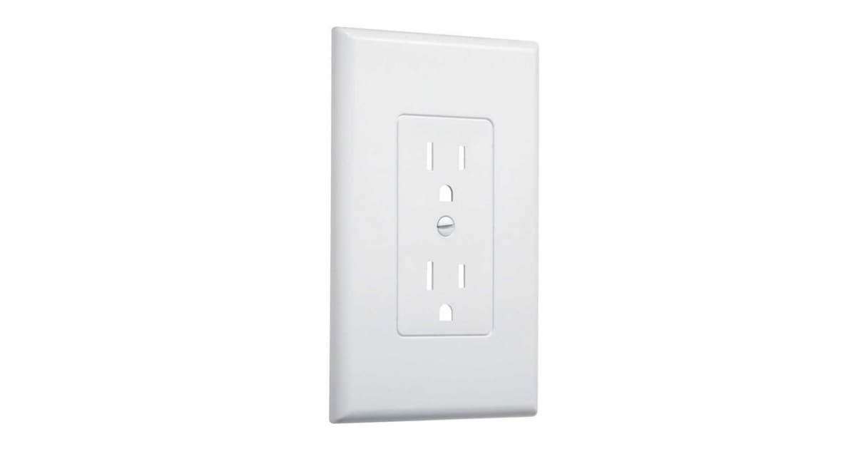 TayMac MW2500W Masque 1 Gang Outlet Plate - Pack of 5 | Ferguson Home