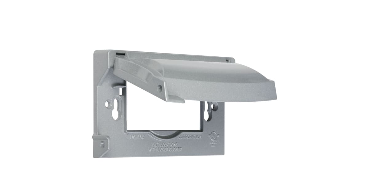 TayMac MX1250S 4-13/16" Wide 1 Gang Flip Cover - Pack of (20 ...