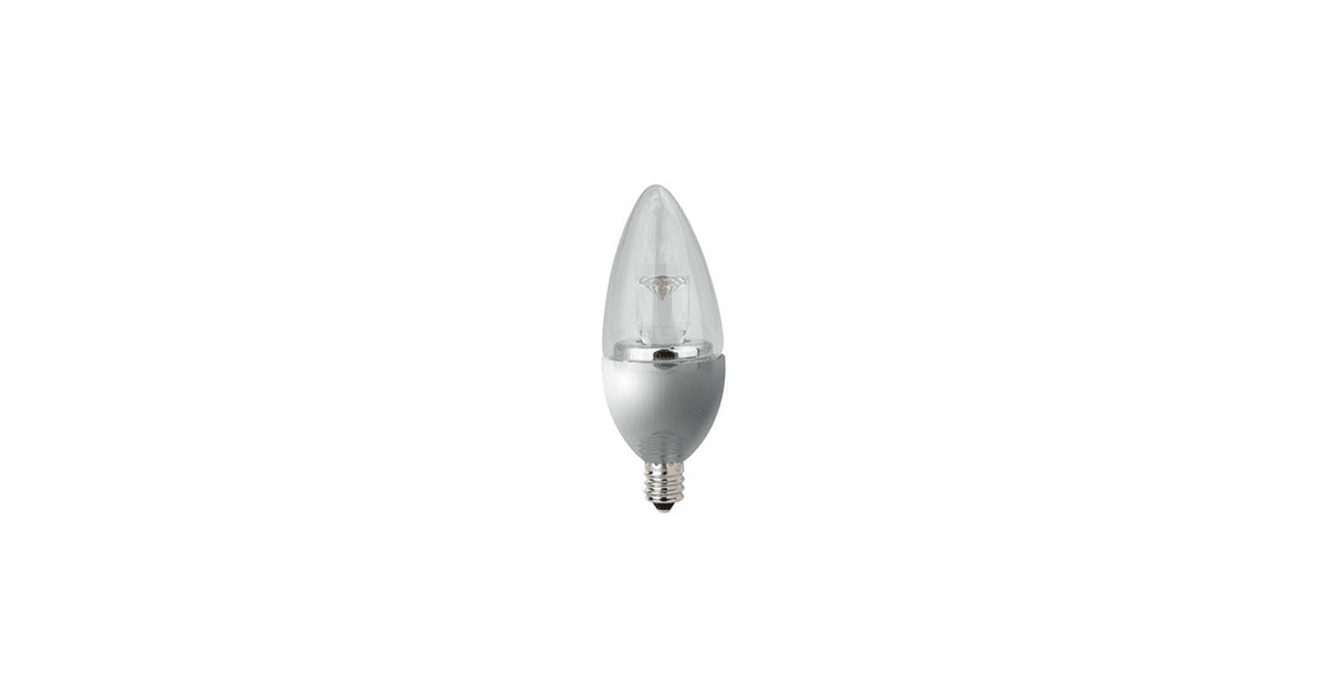 TCP LED5E12B1124KS Single 4 Watt Silver Dimmable B11 Candelabra (E12 ...