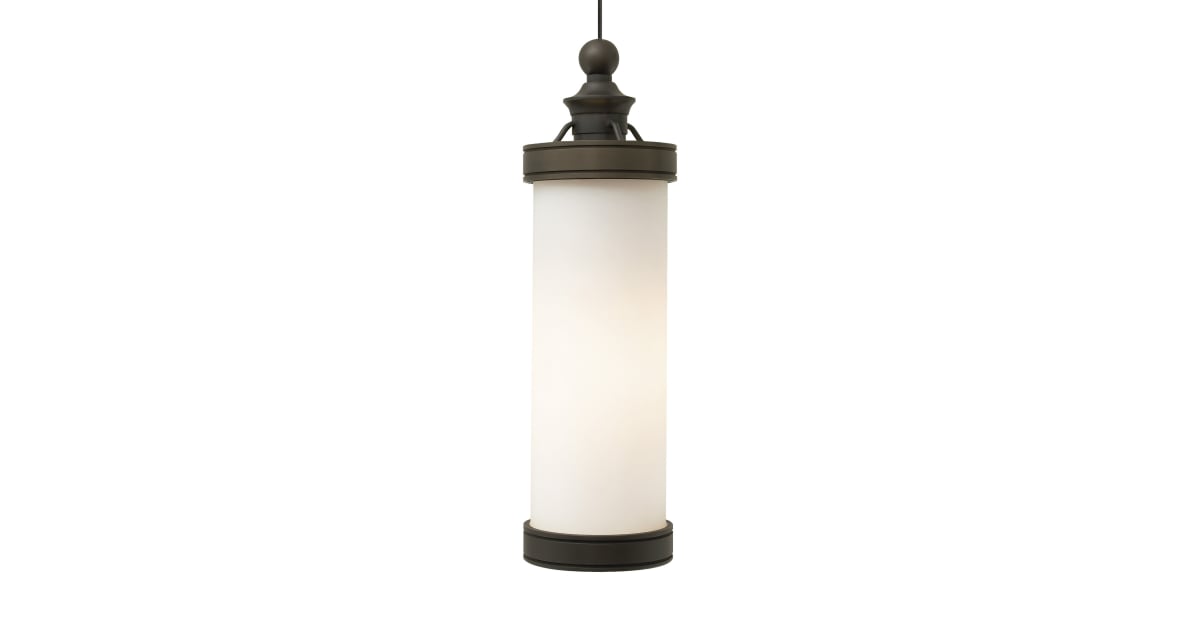 Tech Lighting 600MPMBRGWZ Mini Bridgeport 1 Light Pendant with White ...