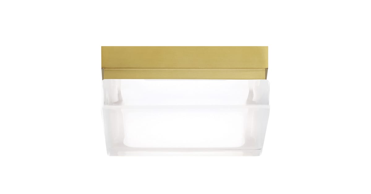 Tech Lighting 700BXSR Boxie 2 Light 5" Wide Flush Mount Square Ceiling ...