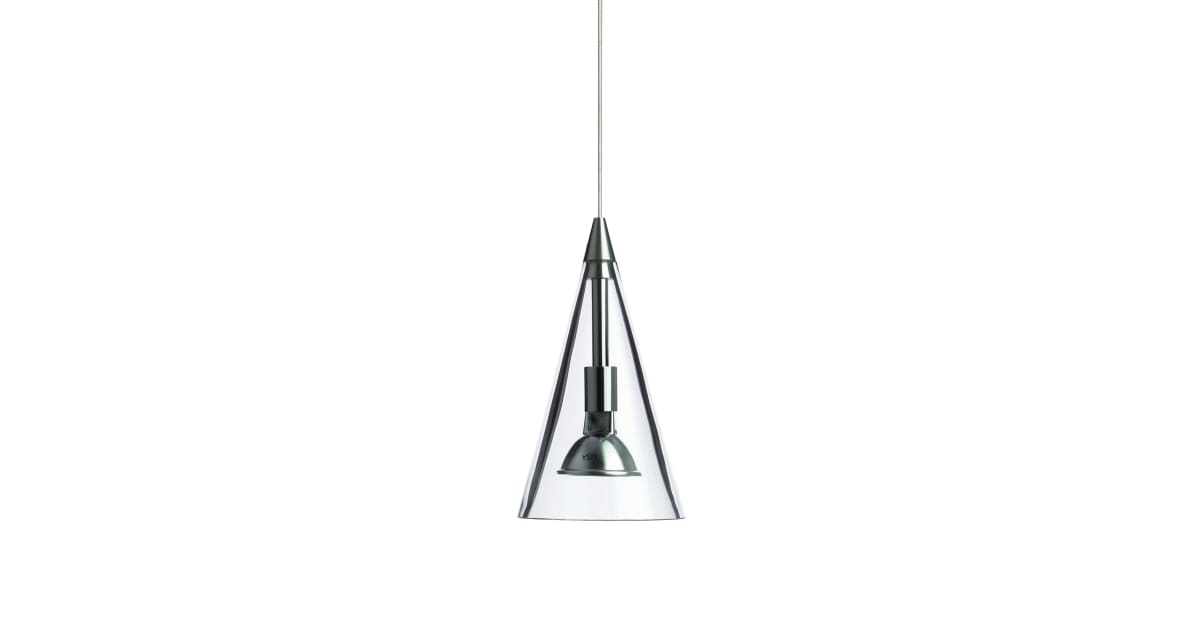 Tech Lighting 700FJCONCZ FreeJack Clear Glass Cone Pendant - 12v ...