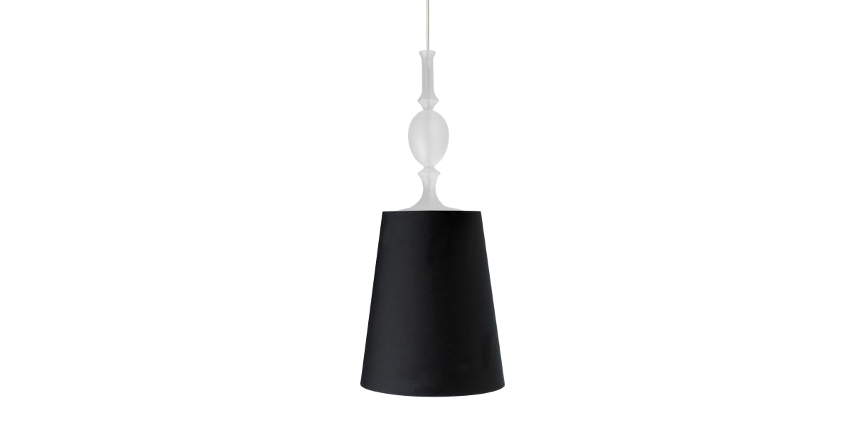 Tech Lighting 700FJKIEBFZ FreeJack Kiev Black Fabric Shade Pendant with ...