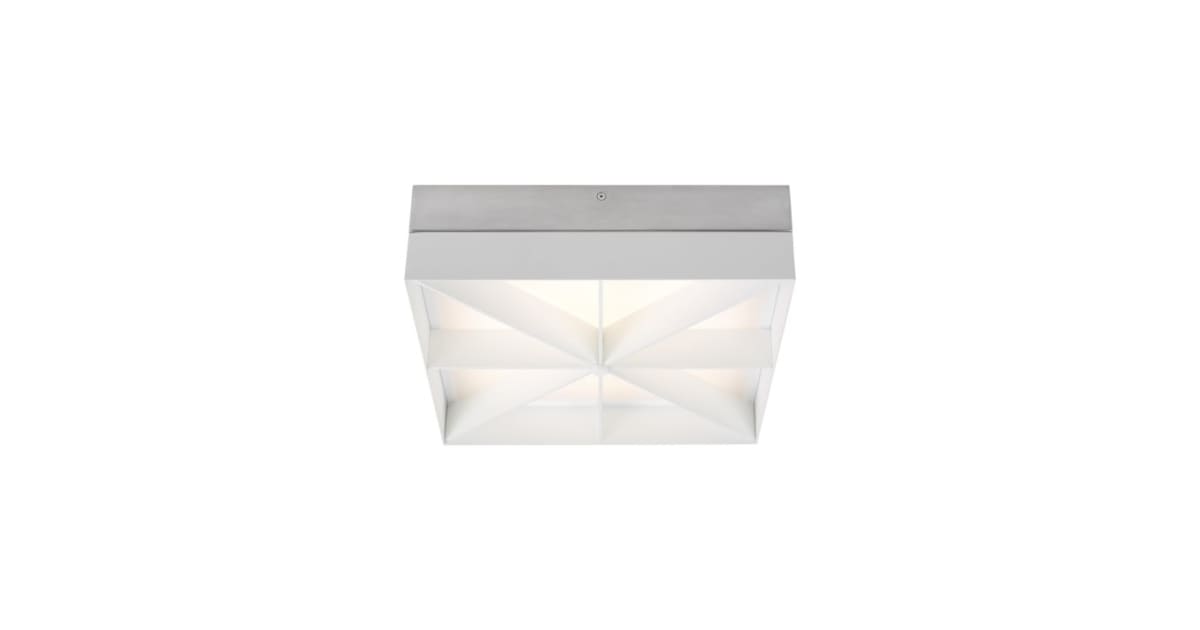 Tech Lighting 700FMLMOSW-LED930 Loom 14" Wide 3000K LED Flush Mount ...