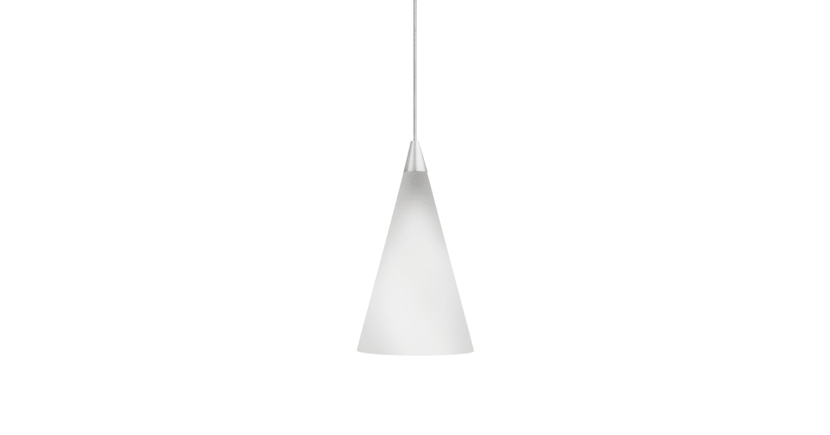 Tech Lighting 700KCONWC Kable Lite White Glass Cone Pendant - 12v ...