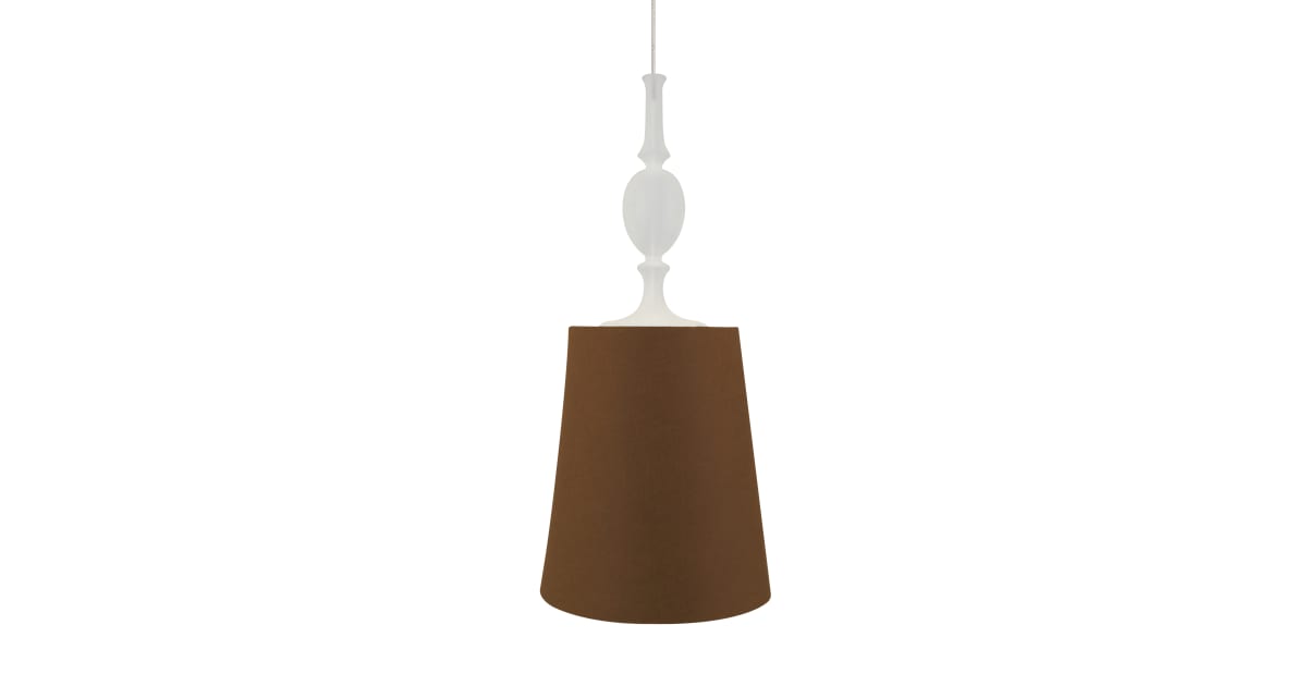Tech Lighting 700KLKIENFC Kable Lite Kiev Brown Fabric Shade Pendant ...