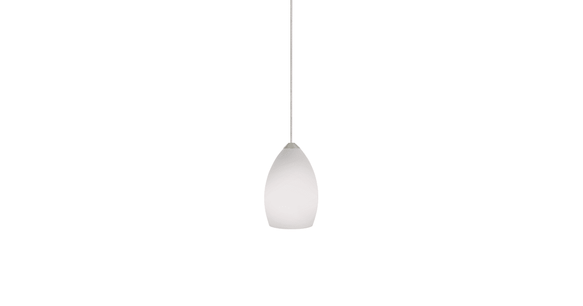 Tech Lighting 700KLRDWC Kable Lite White Raindrop Shaped Glass Pendant ...