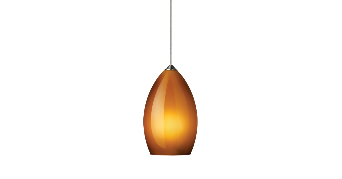 Tech Lighting 700MOFIRFAZ MonoRail Firefrost Amber Murano Glass Pendant ...