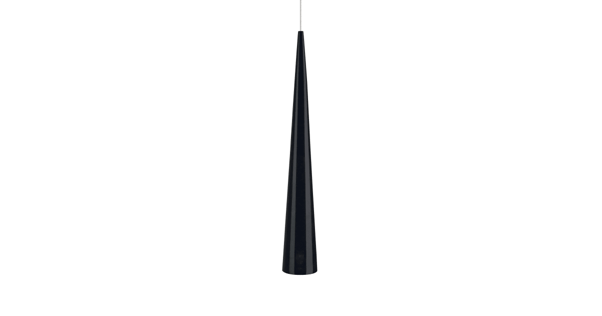 Tech Lighting 700MOPINLBZ MonoRail Pinnacle Black Large Glass Cone ...