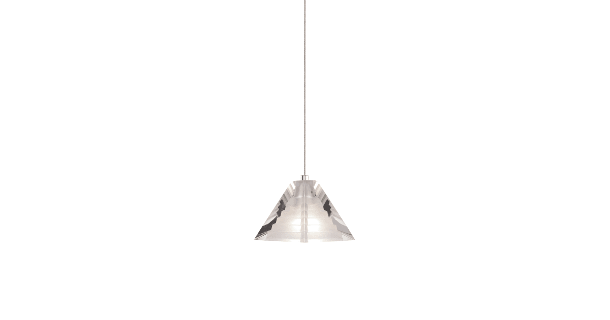 Tech Lighting 700MOPYRFZ MonoRail Frost Classic Pyramid Shaped Glass ...
