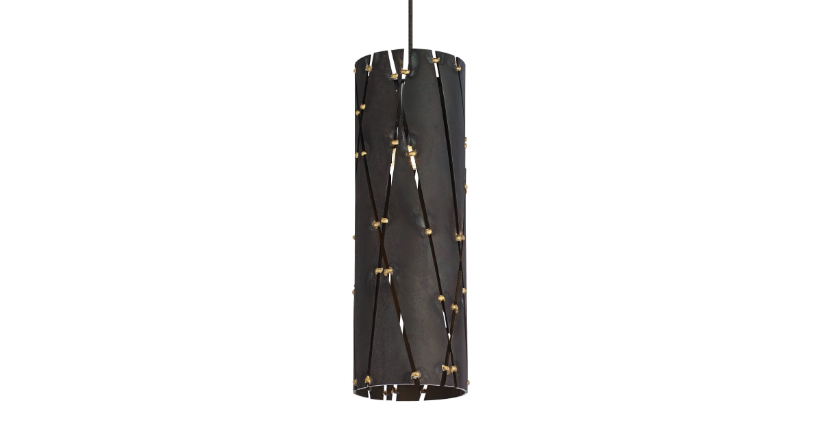Tech Lighting 700MPCRSZ-LEDS830 Crossroads 1 Light LED Pendant with Raw ...