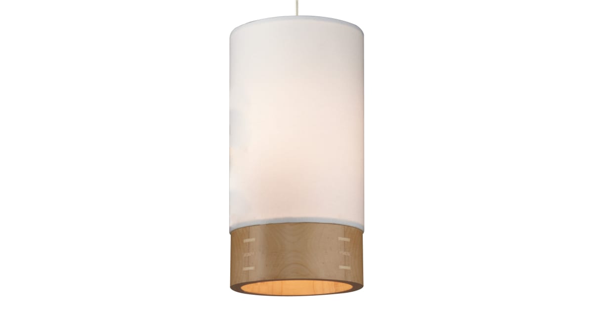 Tech Lighting 700MPTPOWMZ Topo 1 Light Monopoint Pendant with Fabric ...