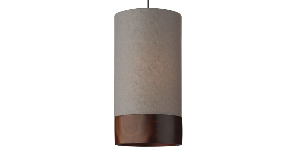 Tech Lighting 700MPTPOYWZ Topo 1 Light Monopoint Pendant with Fabric ...