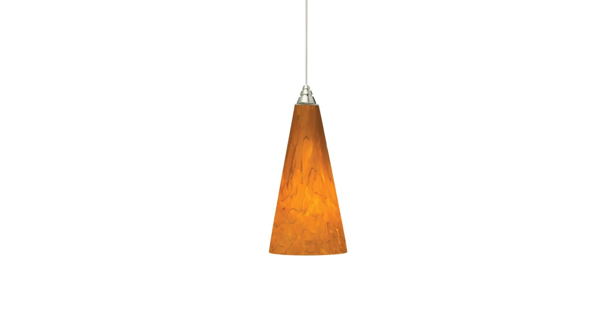 Tech Lighting 700TDEMPAZ Emerge Conical Shaped Layered Tahoe Pine Amber ...