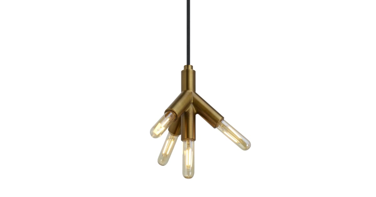 Tech Lighting 700TDQTKPR Quatnik 4 Light 7-1/8" Wide Mini Pendant ...