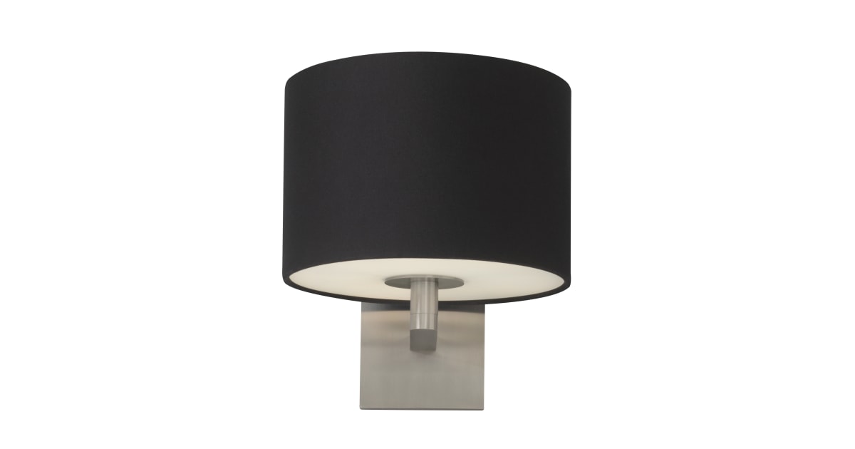 Tech Lighting 700WSCHLBZ-CF Chelsea 1 Light Fluorescent Black Drum ...