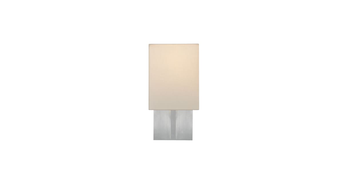 Tech Lighting 700WSSBLSSZ-CF Sable Square Stone Fabric Fluorescent Wall ...