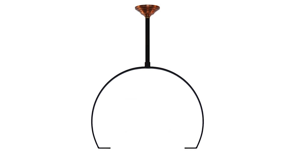 The CopperSmith CY02 15" Tall Classic Aluminum Ceiling Yoke with Copper ...