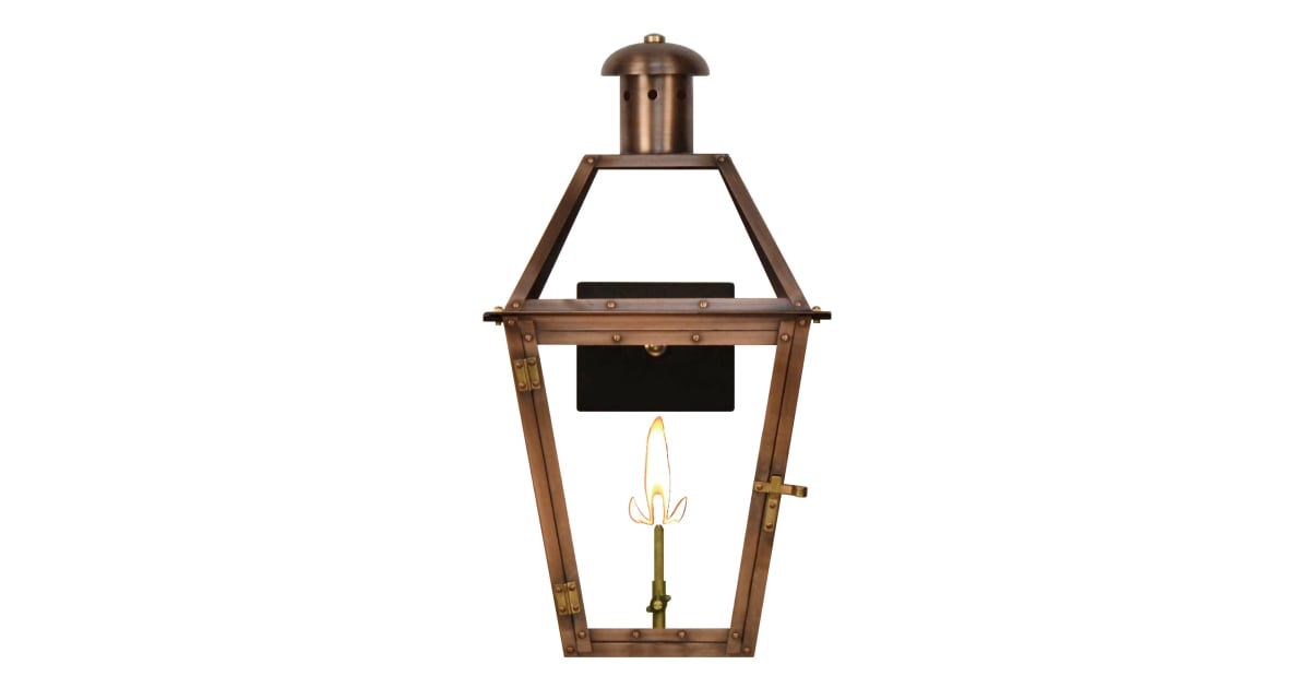 The CopperSmith GT18G Georgetown Copper 18" Tall Natural Gas Outdoor Wall Sconce | Ferguson Home