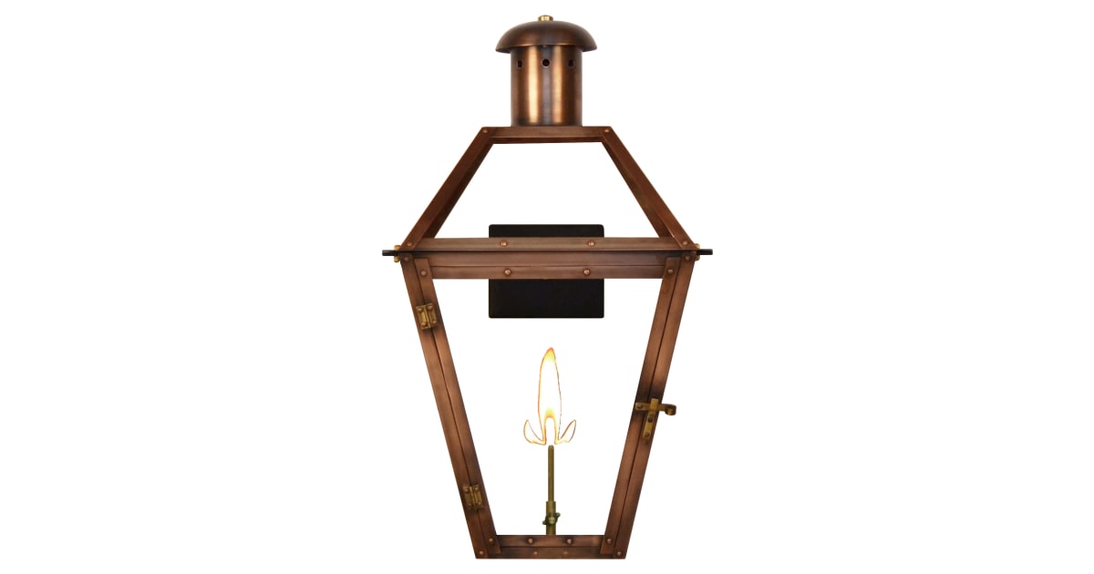 The CopperSmith GT27G Georgetown Copper 28" Tall Natural Gas Outdoor ...