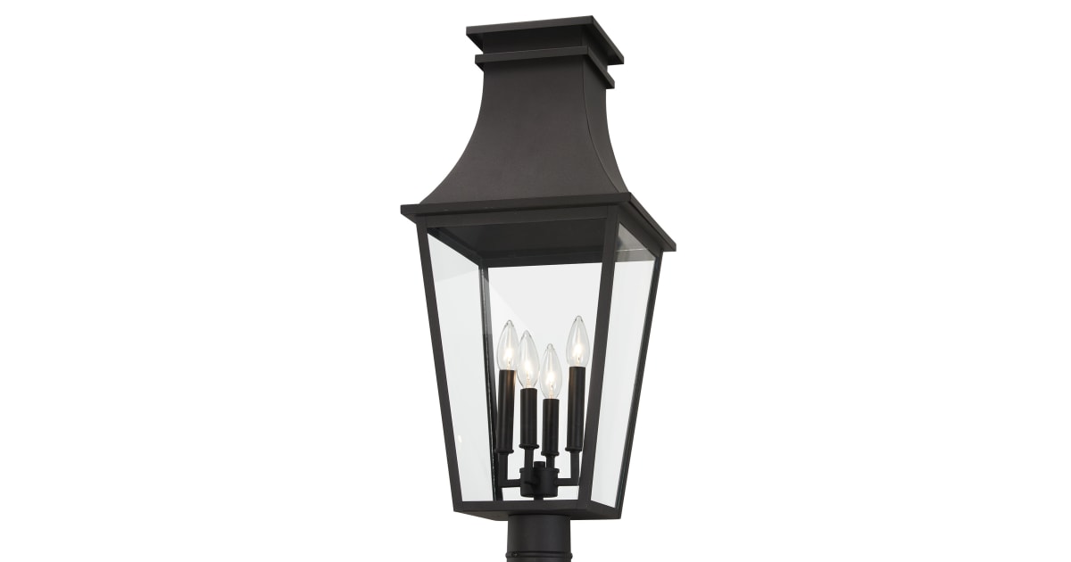The Great Outdoors 7996-66 Gloucester 4 Light 28" Tall Post Light with ...