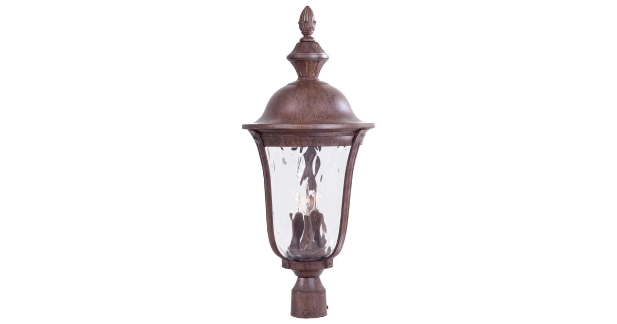 The Great Outdoors 8996-61 Ardmore 3 Light 29" Tall Post Light with ...