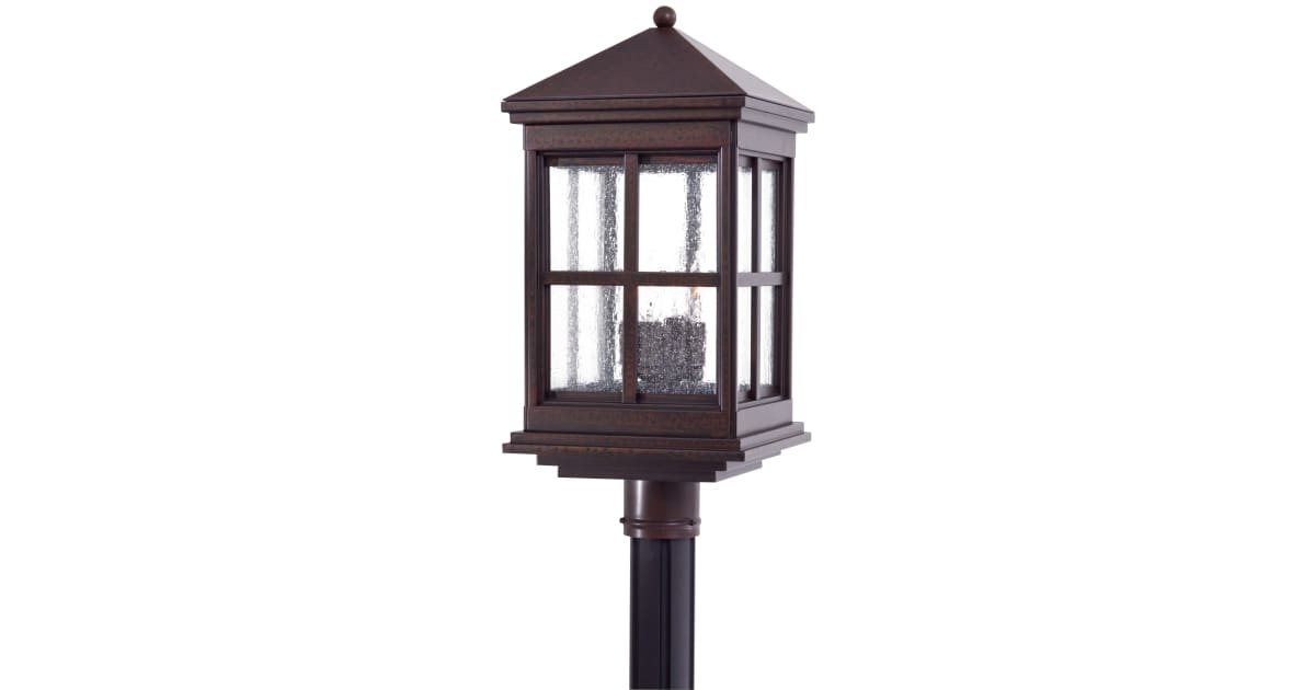 The Great Outdoors 8566-51 Craftsman / Mission 4 Light Post Light from ...