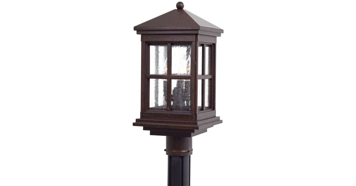 The Great Outdoors 8568-51 Craftsman / Mission 3 Light Post Light from ...