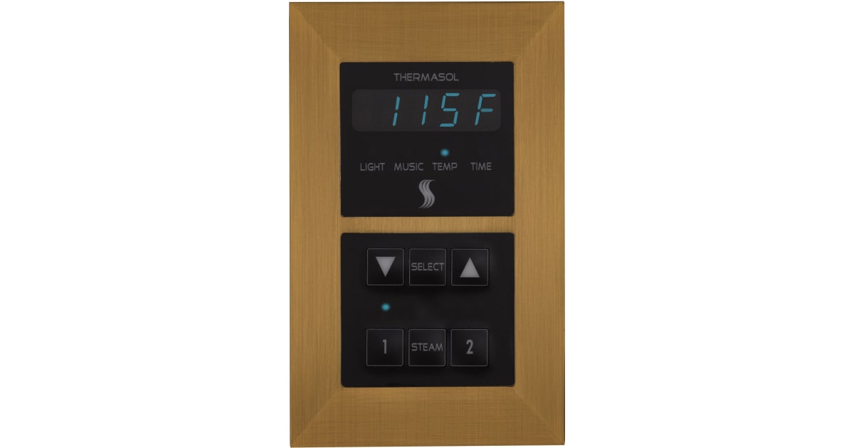 ThermaSol SEMR-AB Signature Programmable Steam Shower Controller with ...