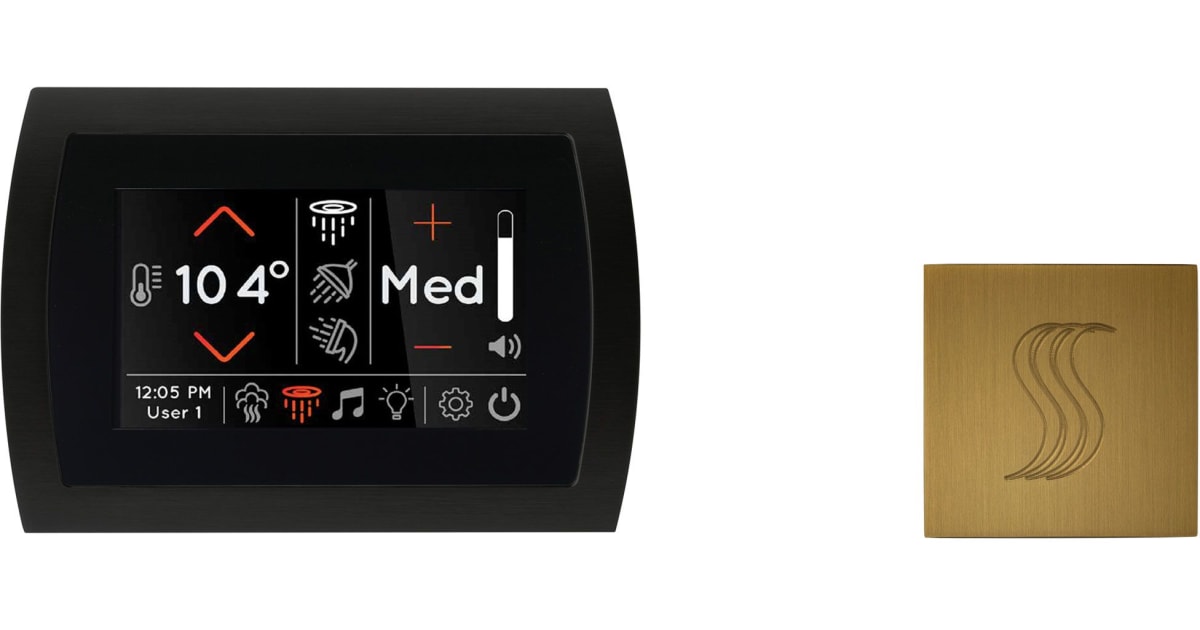 ThermaSol STC-SVSQ-AB SignaTouch Steam Shower Kit - Includes Control ...