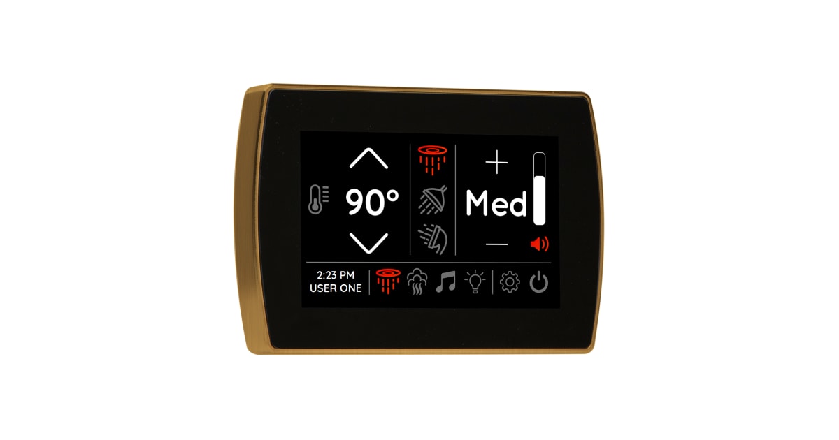 ThermaSol STCM-AB SignaTouch LCD Steam Shower Controller with Light ...