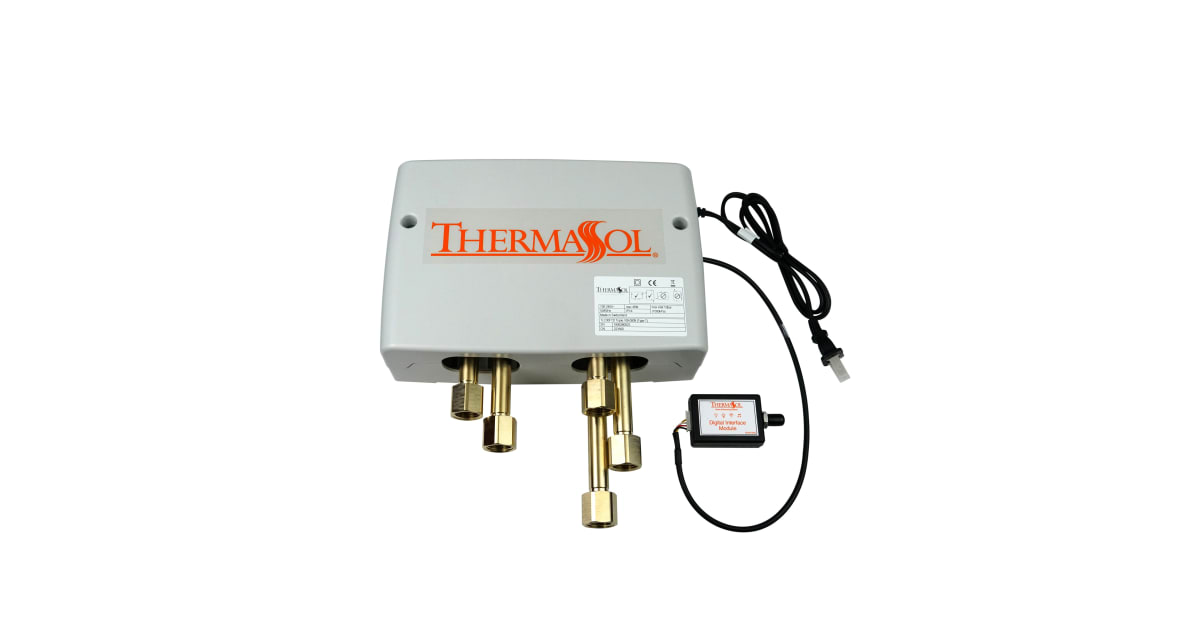 ThermaSol TDS-3000 Three Output Digital Thermostatic Shower Valve with ...